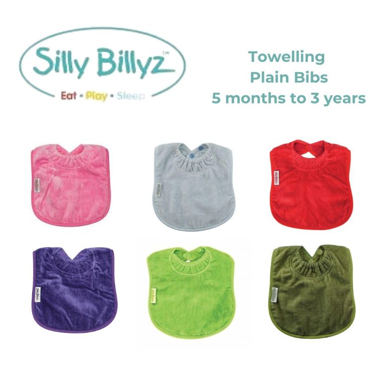 Silly Billyz Towelling Plain Bib 5 months to 3 years | Official Save ...
